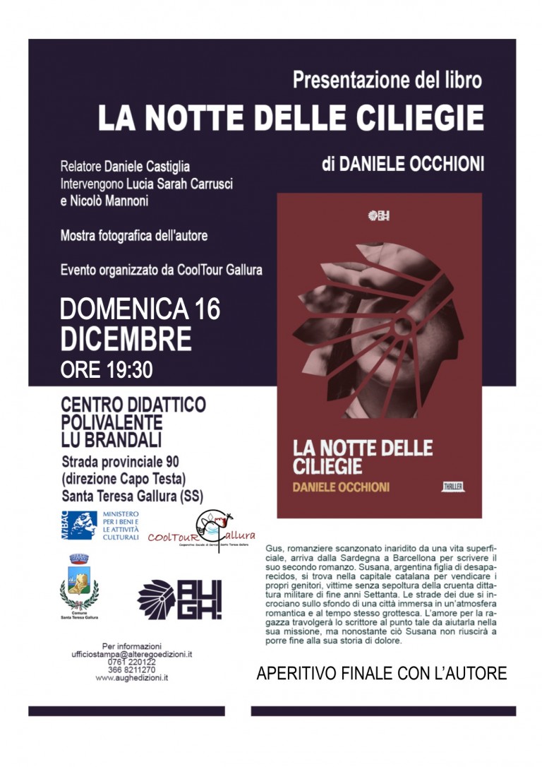 locandina presentazione libro - Santateresa Cooltur gallura